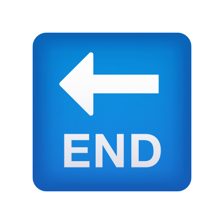 End Arrow icon in Emoji Style