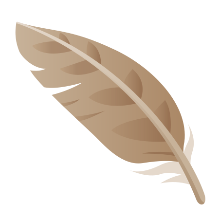 Feather Emoji icon in Emoji Style