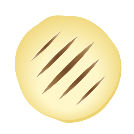 Flatbread icon in Emoji Style