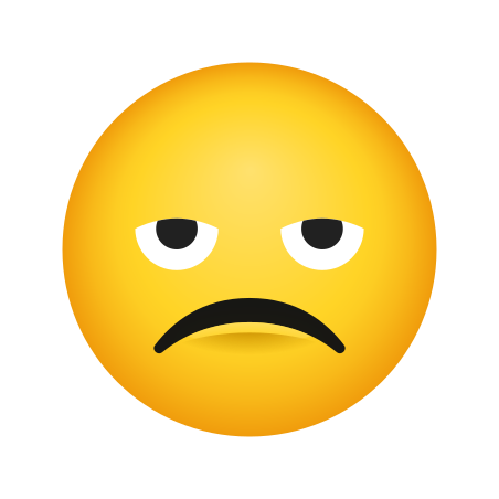 Frowning Face icon in Emoji Style