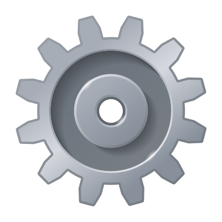Gear icon in Emoji Style