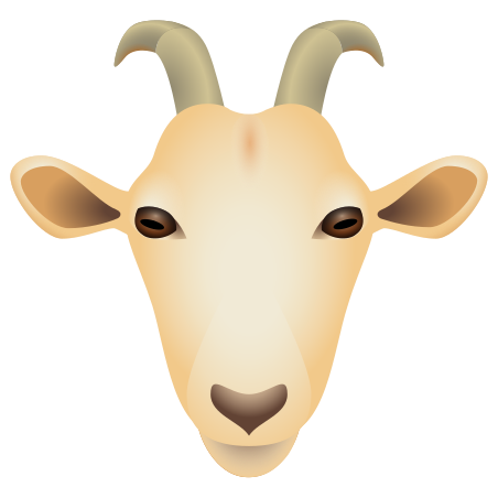 Goat icon in Emoji Style