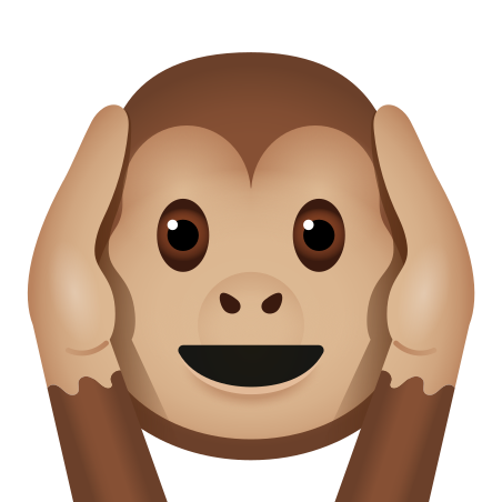 Hear No Evil Monkey icon in Emoji Style