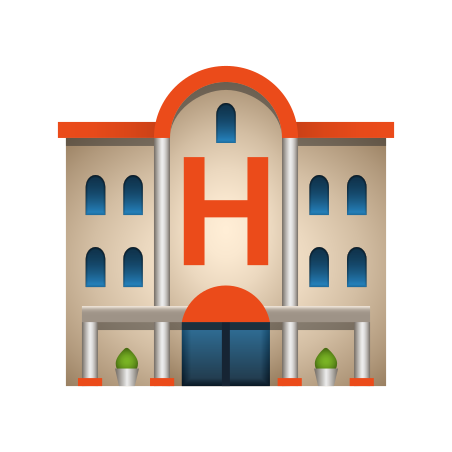 Hotel icon in Emoji Style