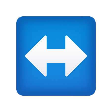 Left Right Arrow icon in Emoji Style