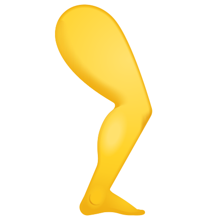 Leg Emoji icon in Emoji Style