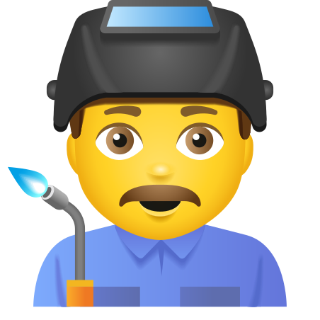 Man Factory Worker icon in Emoji Style
