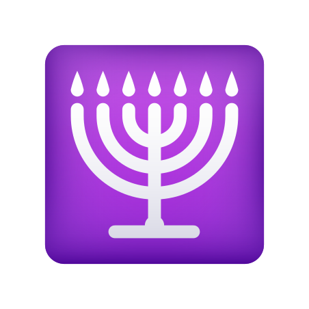 Menorah icon in Emoji Style