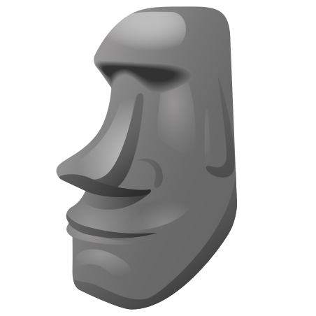 Moai icon in Emoji Style