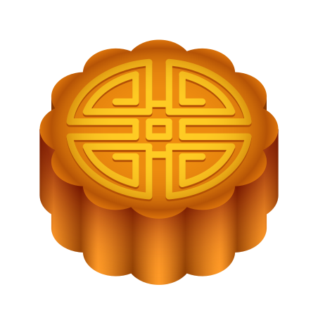 Moon Cake icon in Emoji Style
