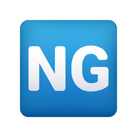 NG Button icon in Emoji Style