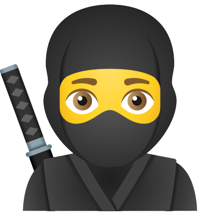 Ninja Emoji icon in Emoji Style