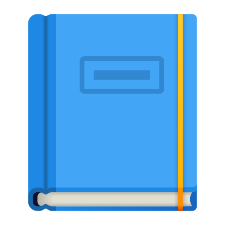 Notebook Emoji icon in Emoji Style