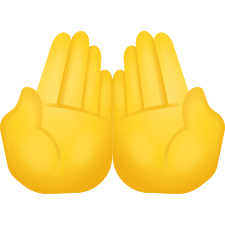 Palms Up Together icon in Emoji Style