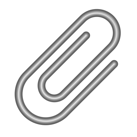 Paperclip icon in Emoji Style