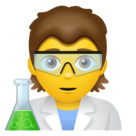 Person Scientist icon in Emoji Style