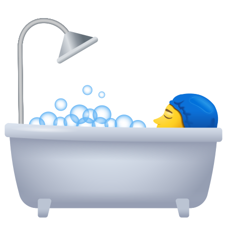 Person Taking Bath icon in Emoji Style