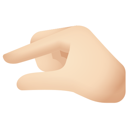 Pinching Hand Light Skin Tone icon in Emoji Style