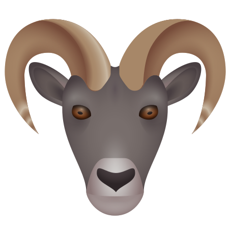 Ram icon in Emoji Style