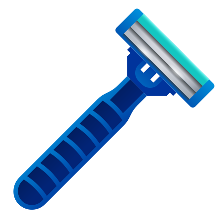 Razor icon in Emoji Style