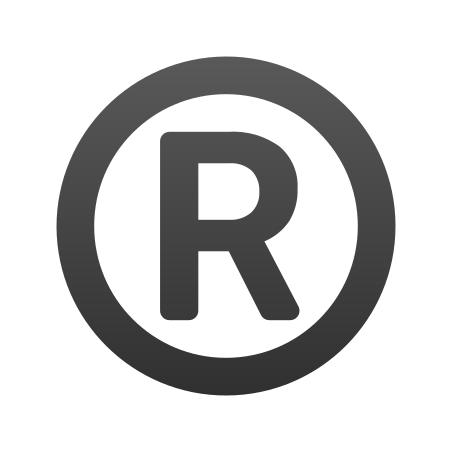 Registered icon in Emoji Style