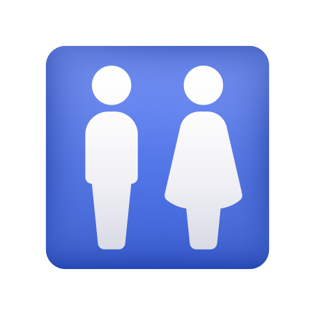 Restroom icon in Emoji Style