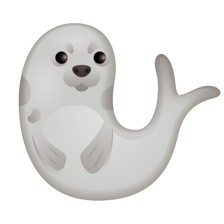 Seal icon in Emoji Style