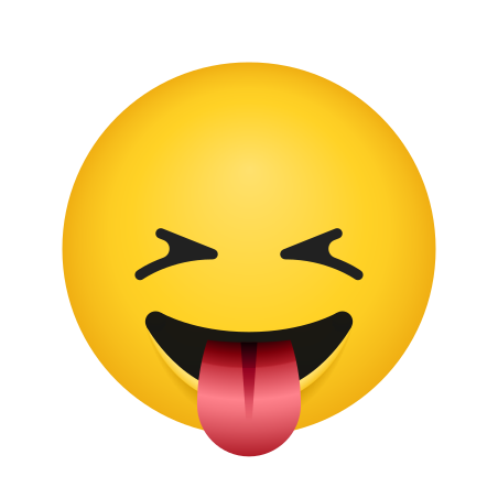 Squinting Face With Tongue icon in Emoji Style