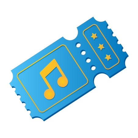 Ticket Emoji icon in Emoji Style