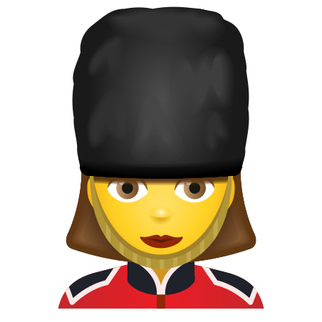 Woman Guard icon in Emoji Style