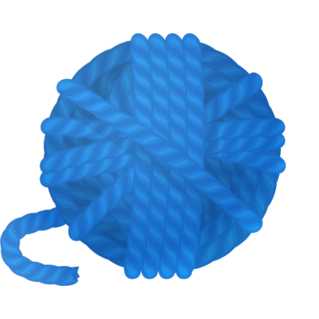 Yarn Emoji icon in Emoji Style