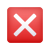 Cross Mark Button icon in Emoji Style