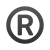 Registered icon in Emoji Style