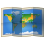 World Map icon in Emoji Style