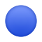 Blue Circle icon in Emoji Style