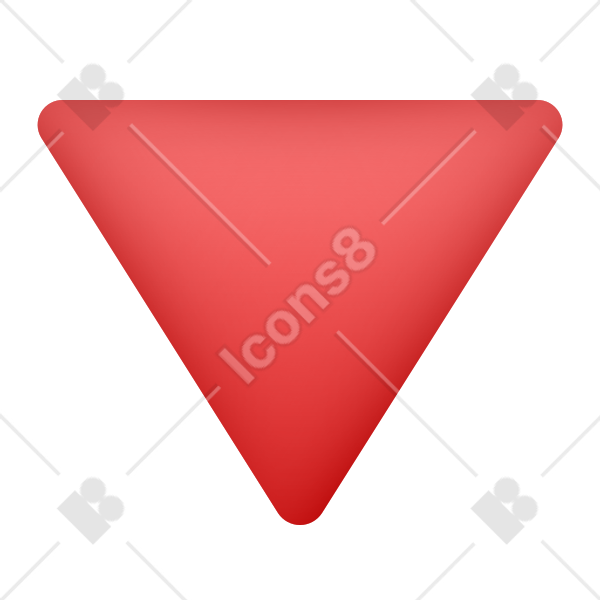 White Down Triangle