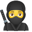 Ninja Emoji icon in Emoji Style