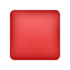 Red Square Icon im Emoji Stil
