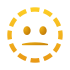 Dotted Line Face icon in Emoji Style
