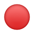 Red Circle icon in Emoji Style