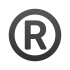 Registered icon in Emoji Style