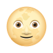 Full Moon Face icon in Emoji Style