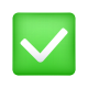 Check Mark Button icon in Emoji Style