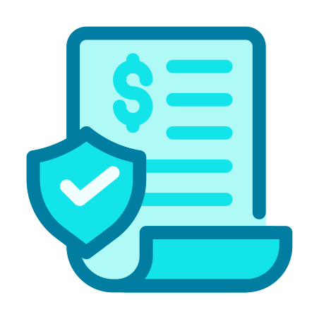 invoice icon in Anggara Flat Style