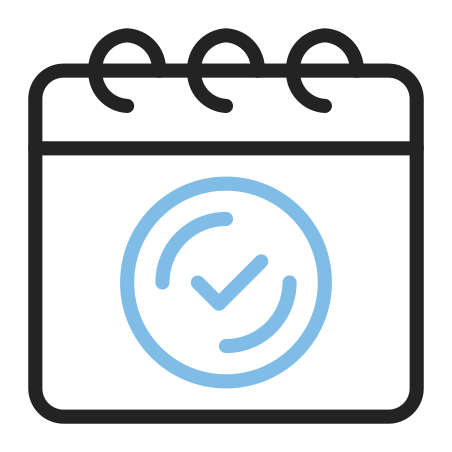 checklist icon in Anggara Outline Color Style