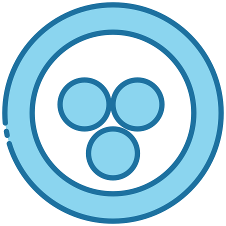 CAPUT MORTUUM icon in bearicons Blue Style