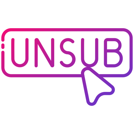 Unsub icon in bearicons Gradient Style