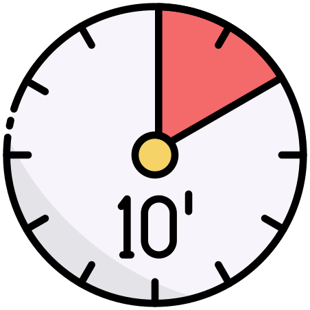 10 Seconds icon in bearicons Outline Color Style