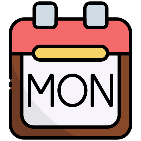 Monday icon in bearicons Outline Color Style