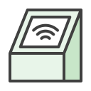 Terminal icons in All style for graphic & UI design